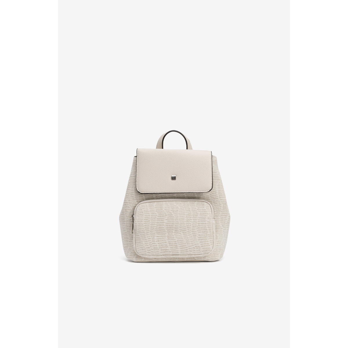 Textured Backpack with Flap - 71011873_220 - Vilanova